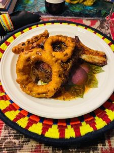 Cowgirl Rib-Eye and Onion Rings - Make A Dish!